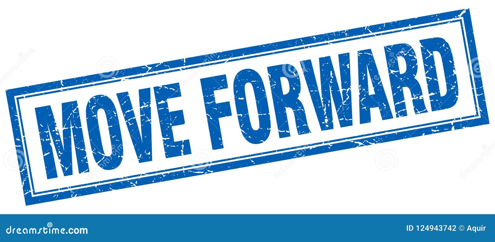 Move forward stamp stock vector. Illustration of isolated - 124943742