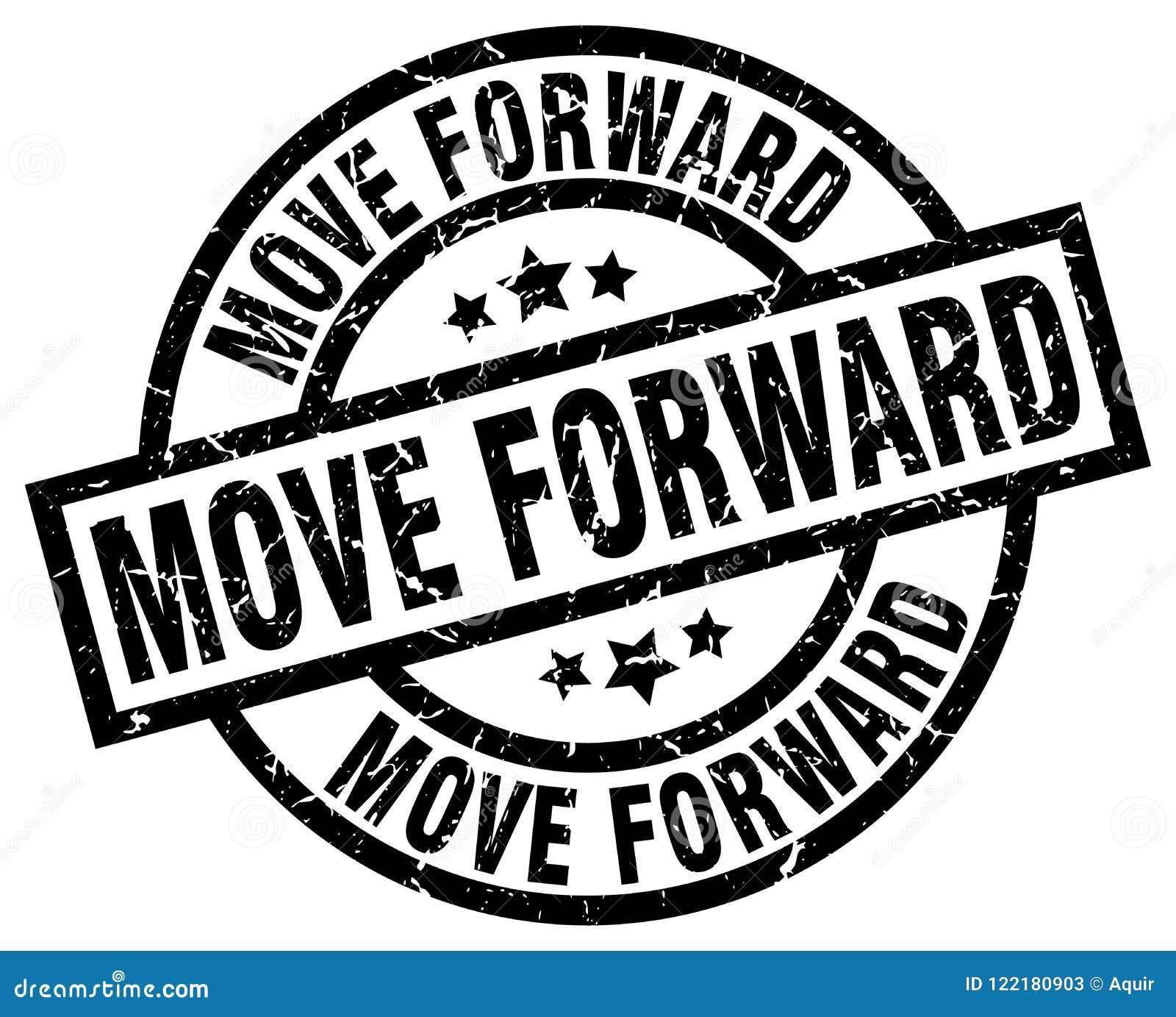 Move forward stamp stock vector. Illustration of move - 122180903