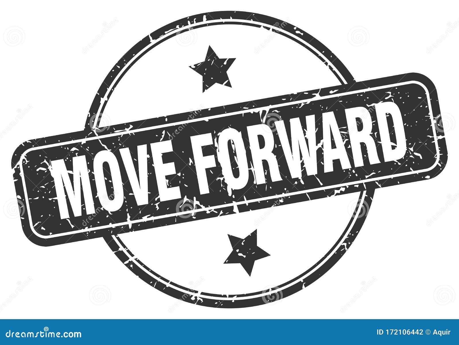 Move Forward Stamp. Move Forward Round Grunge Sign Stock Vector ...