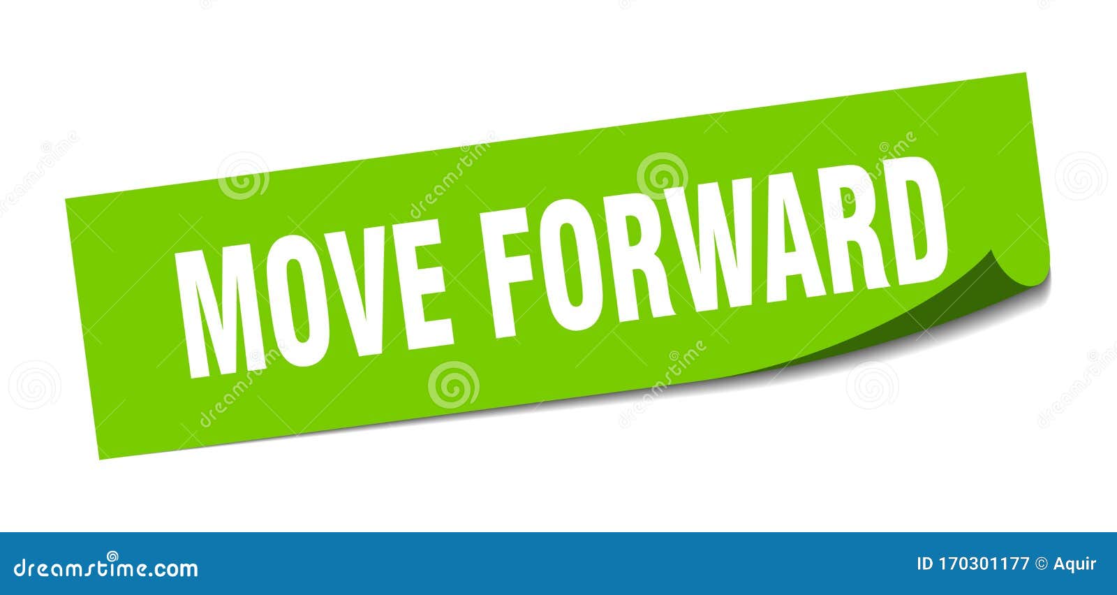 Move Forward Sticker. Move Forward Square Sign Stock Vector ...