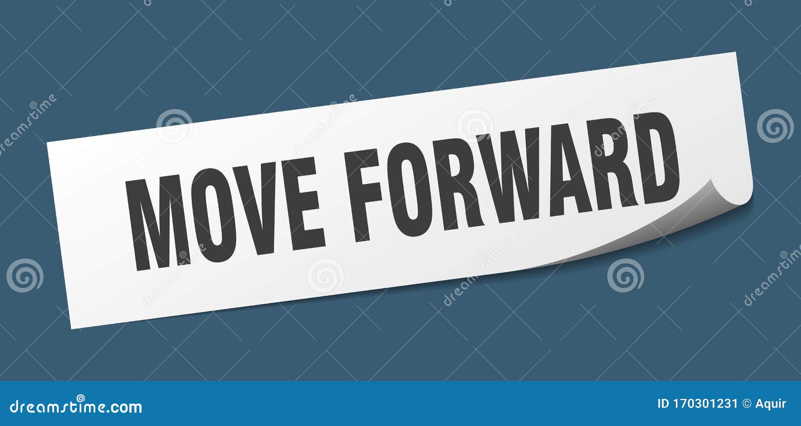 Move Forward Sticker. Move Forward Square Sign Stock Vector ...