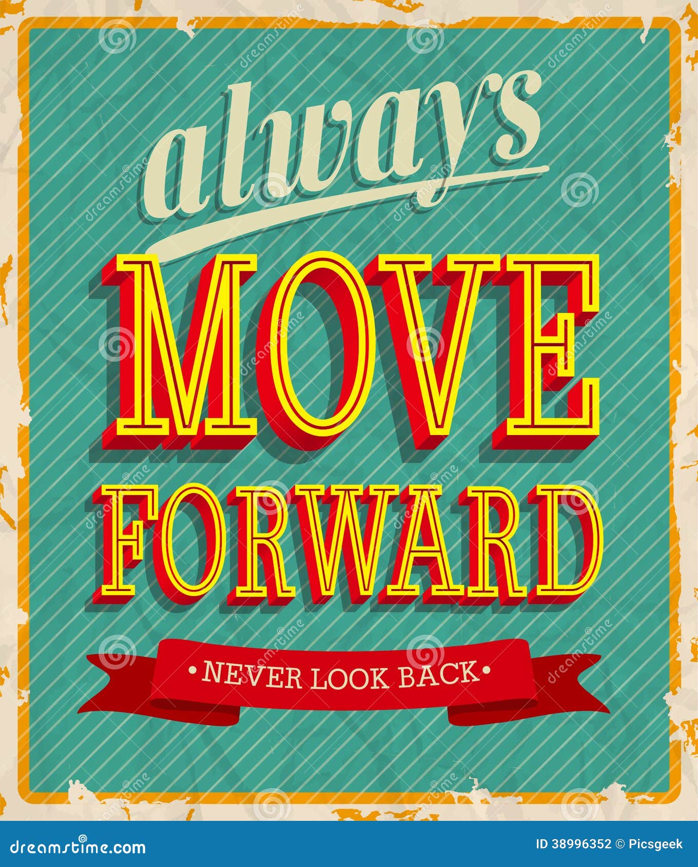 Always move forward. stock vector. Illustration of frame - 38996352 Always move forward. stock vector. Illustration of frame - 38996352
