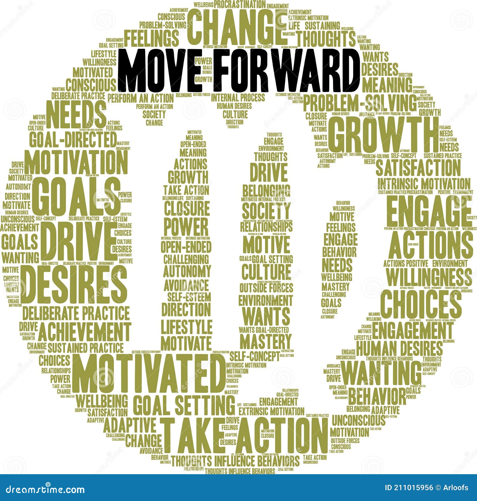 Move Forward Word Cloud stock vector. Illustration of conscious - 211015956