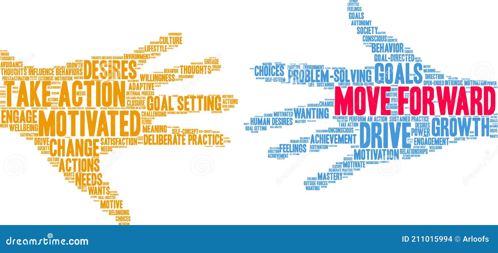 Move Forward Word Cloud stock vector. Illustration of autonomy - 211015994