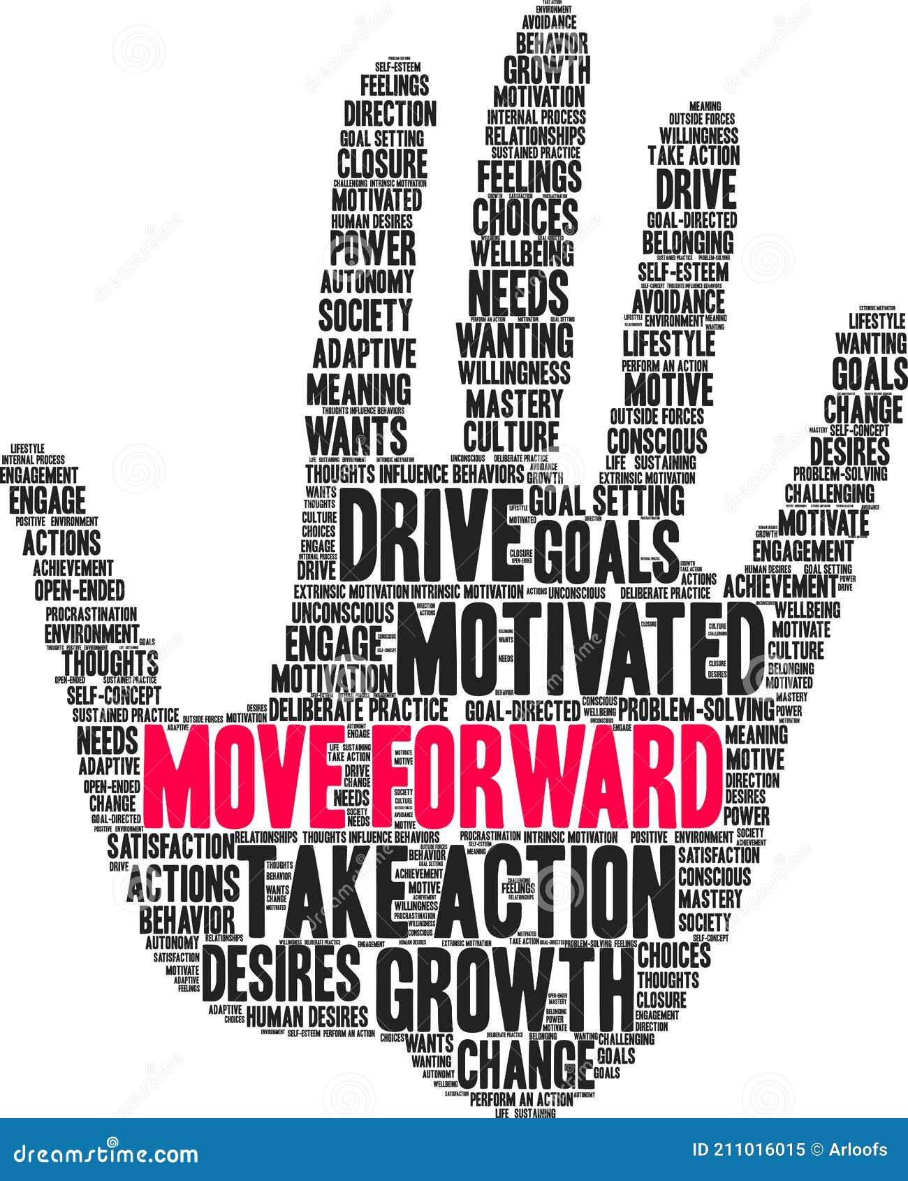 Move Forward Word Cloud stock vector. Illustration of extrinsic - 211016015