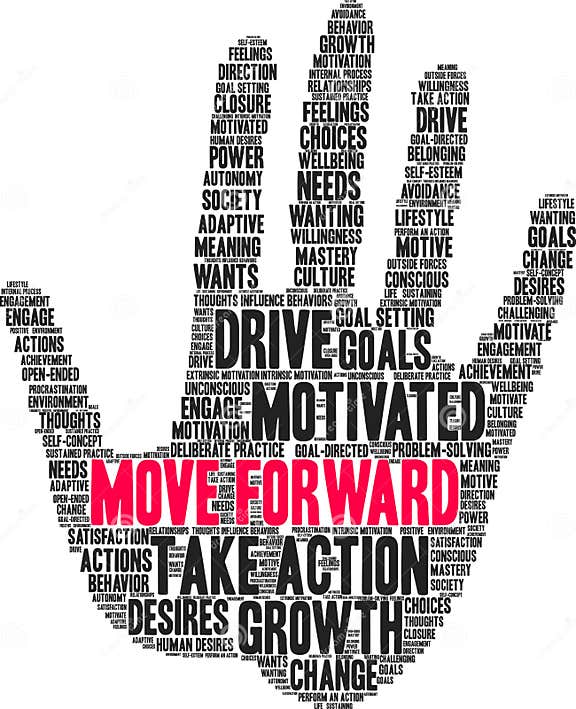 Move Forward Word Cloud stock vector. Illustration of extrinsic - 211016015