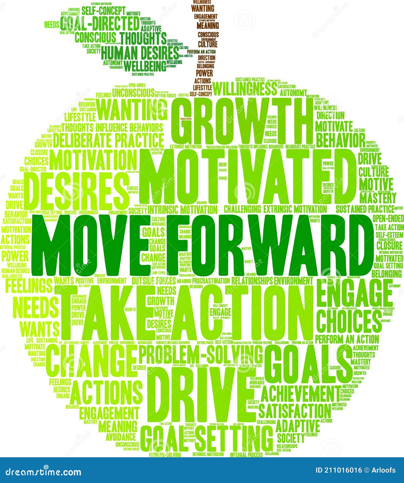 Move Forward Word Cloud stock vector. Illustration of intrinsic - 211016016