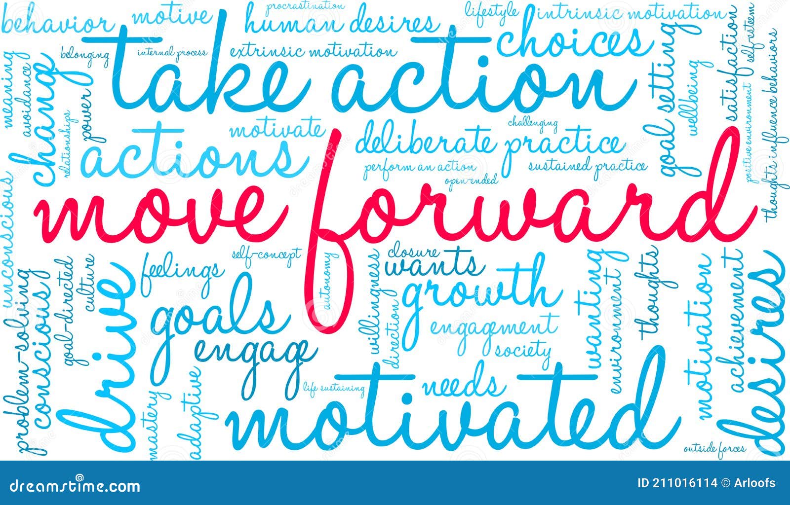 Move Forward Word Cloud stock vector. Illustration of extrinsic - 211016114