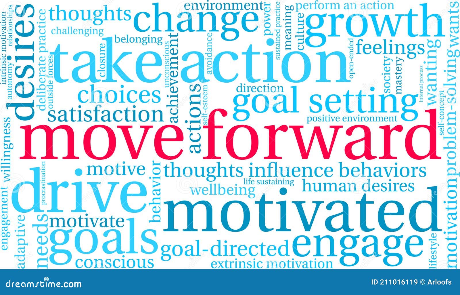 Move Forward Word Cloud stock vector. Illustration of forward - 211016119