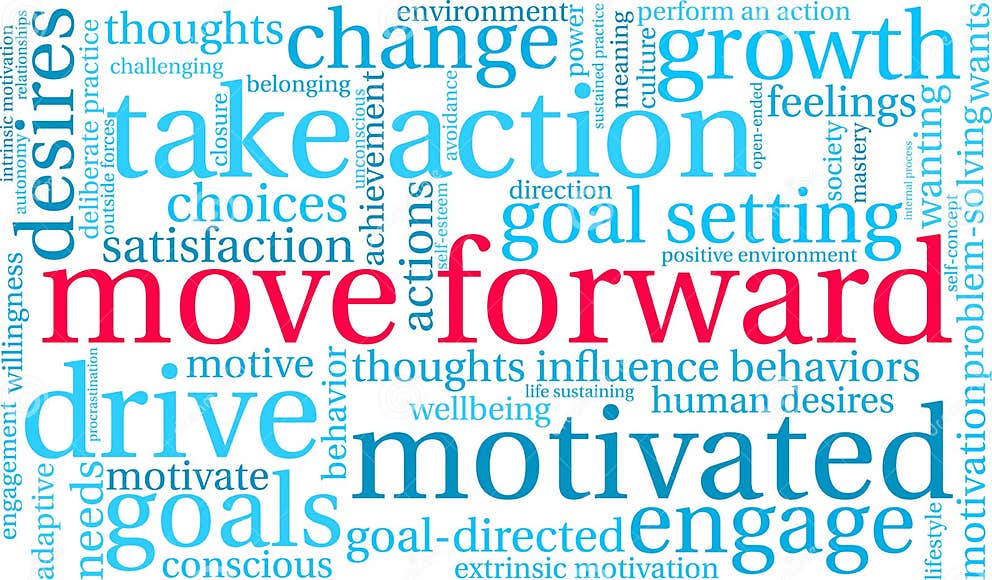 Move Forward Word Cloud stock vector. Illustration of forward - 211016119