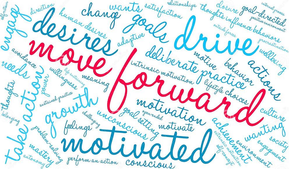 Move Forward Word Cloud stock vector. Illustration of goals - 211016135