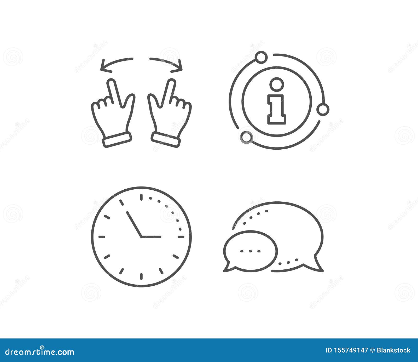 Move Gesture Line Icon. Slide Arrow Sign. Swipe Action. Vector Stock ...