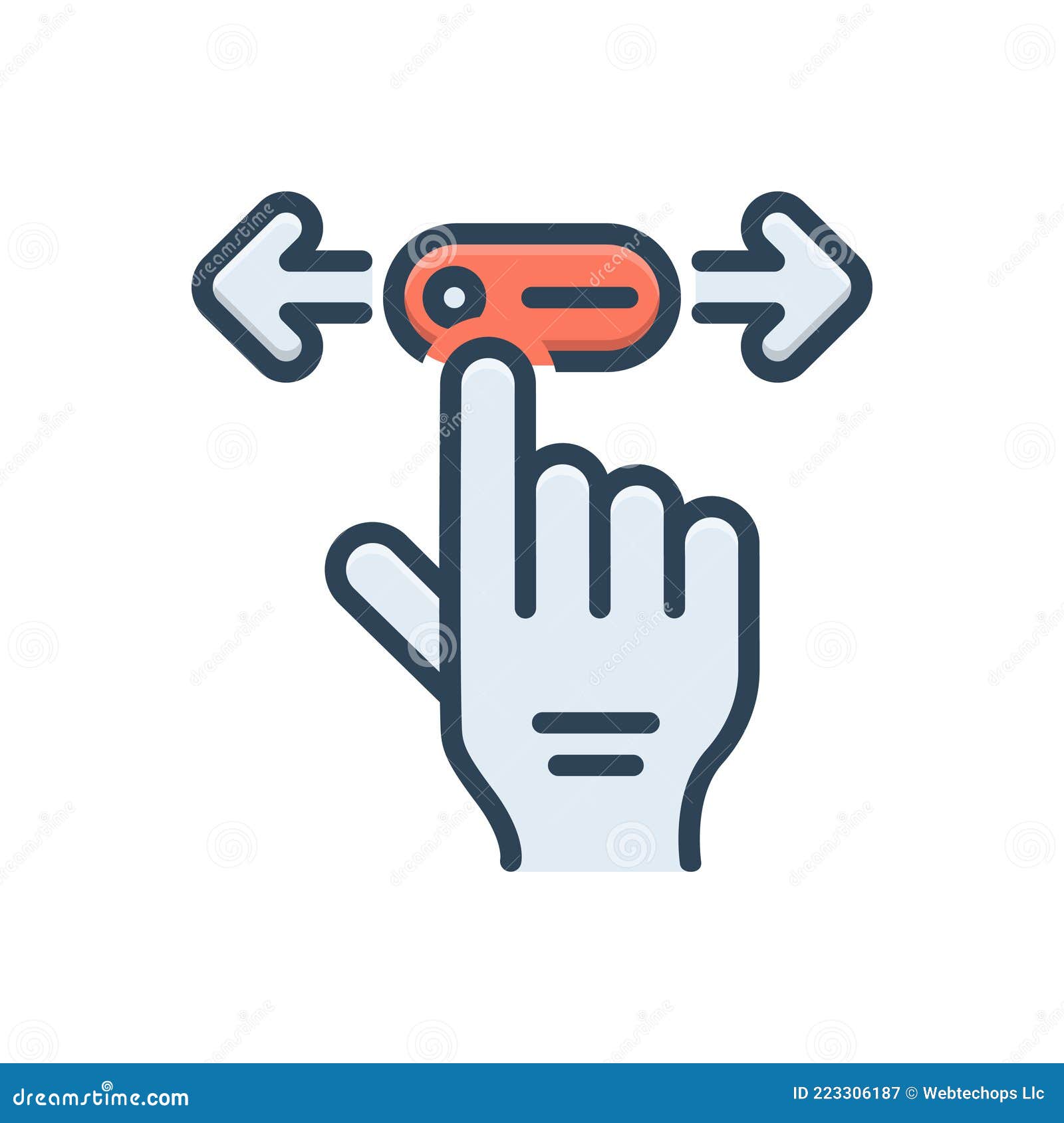 Color Illustration Icon for Move, Gait and Ploy Stock Illustration ...