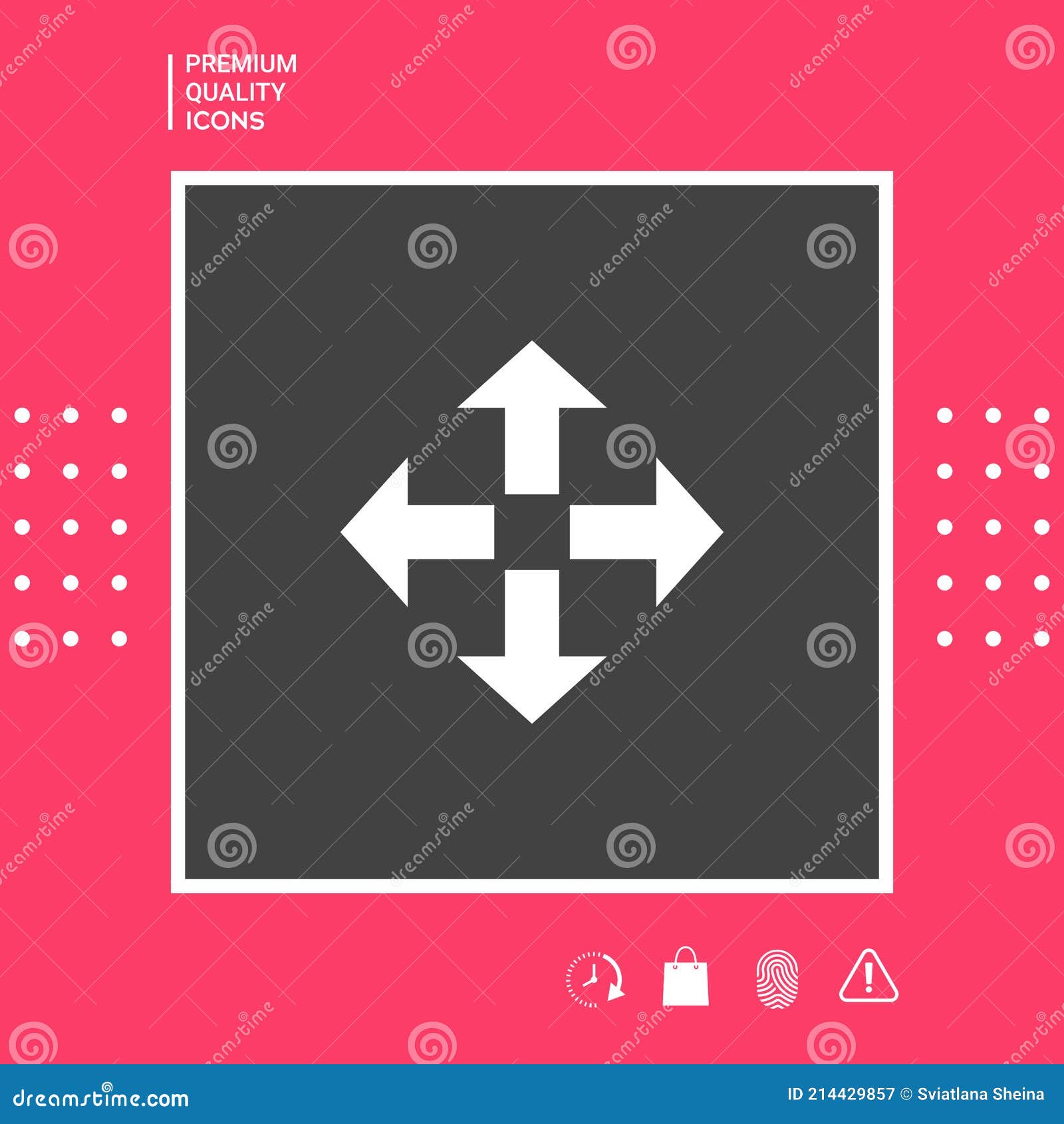 Move Icon Symbol. Graphic Elements for Your Design Stock Vector ...