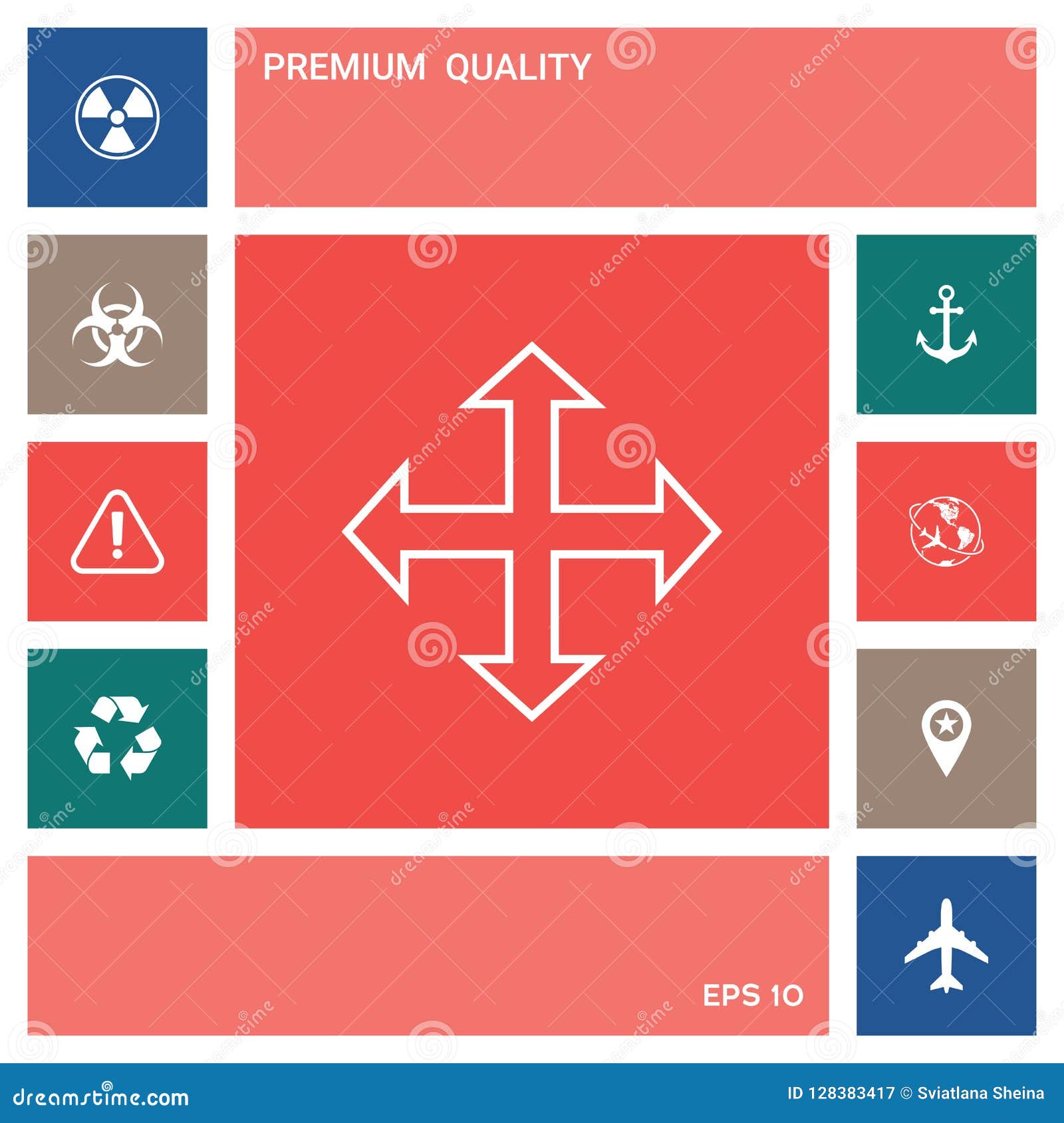 Move Icon Symbol . Elements for Your Design Stock Vector - Illustration ...