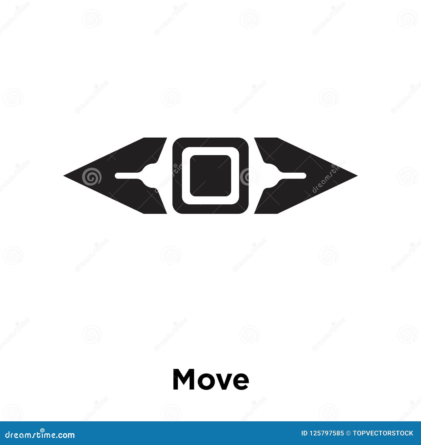 Move Icon Vector Isolated on White Background, Logo Concept of M Stock ...