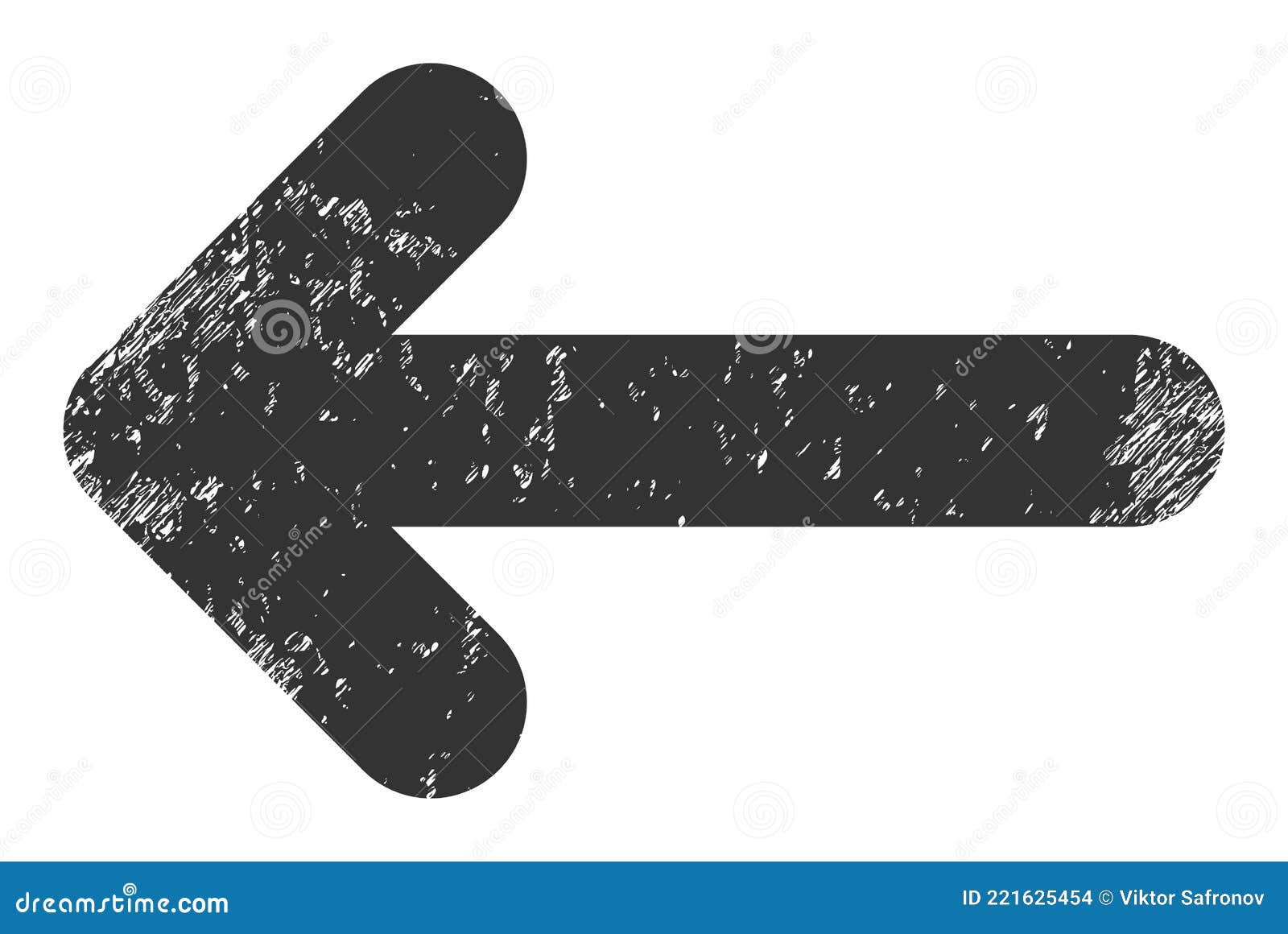 Move Left Scratched Icon Illustration Stock Vector - Illustration of ...