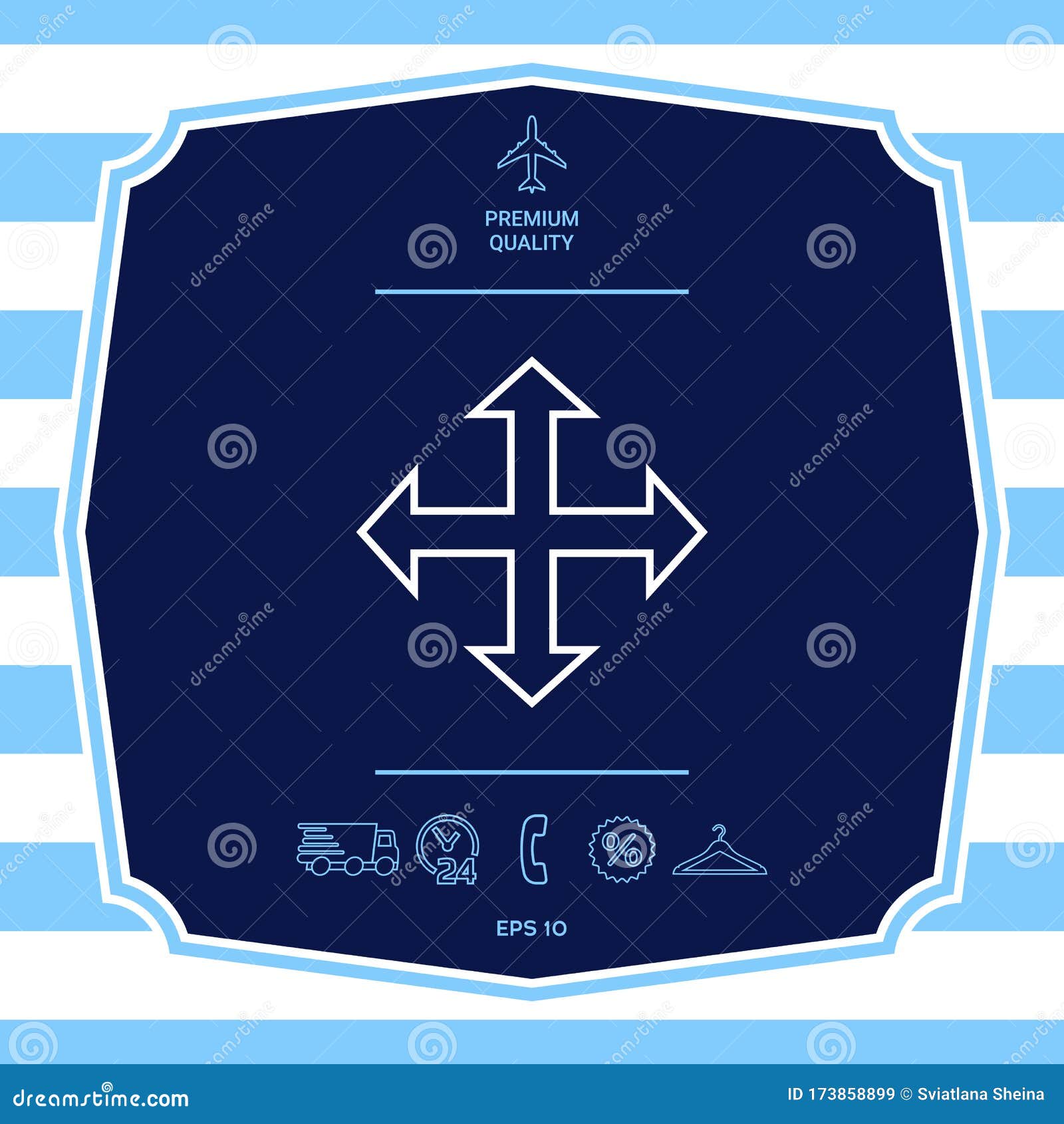 Move Line Icon. Graphic Elements for Your Design Stock Vector ...