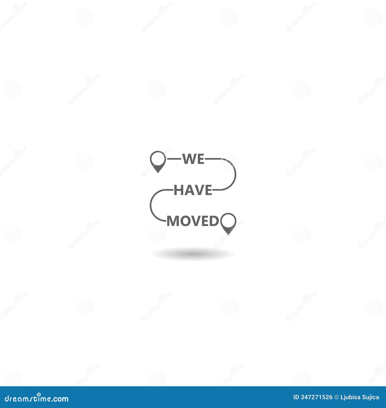 Move Location Icon In Flat Style. Pin Gps Vector Illustration On White ...