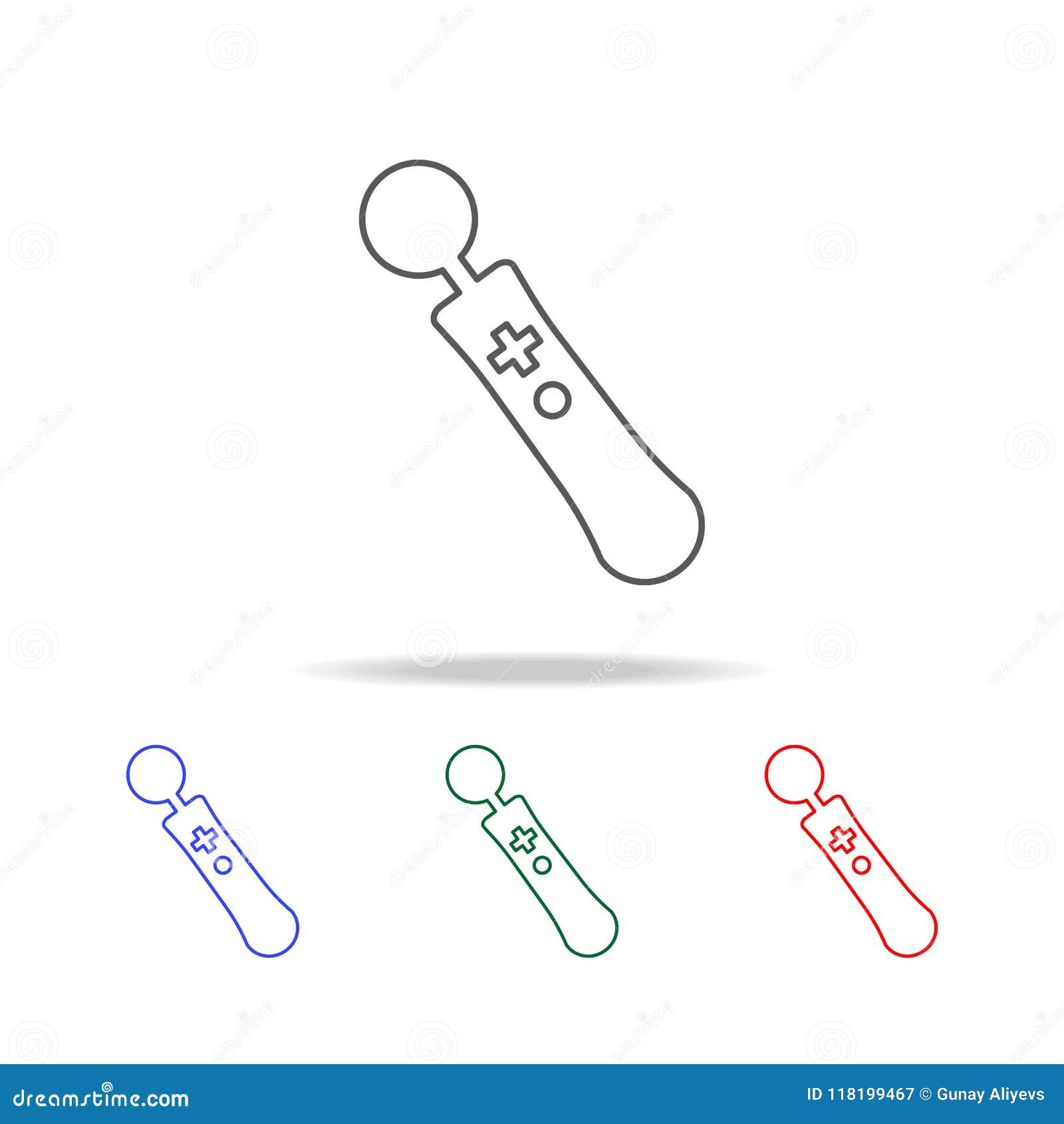 Move Motion Controller Icon. Elements of Game Life in Multi Colored ...