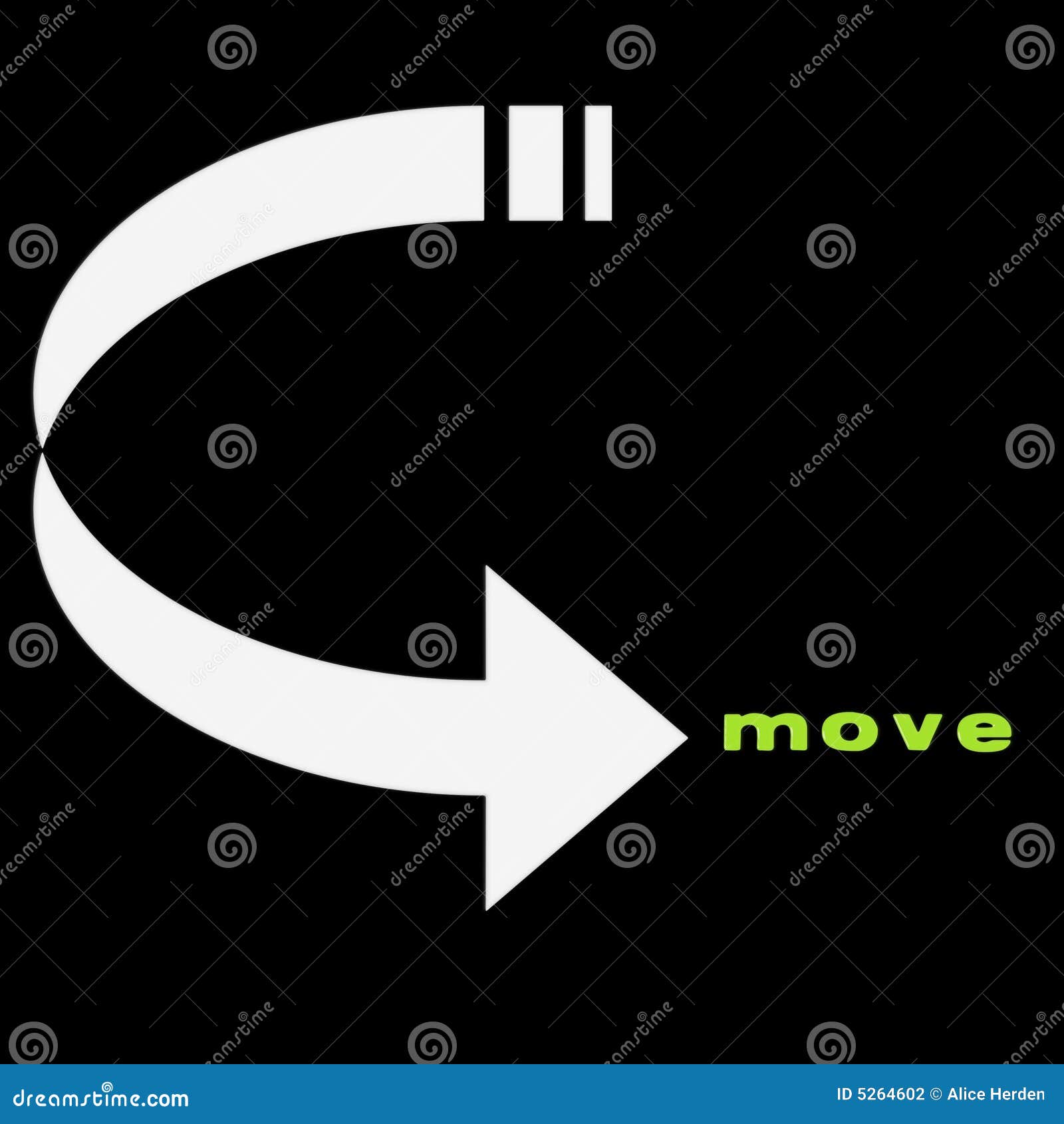 Move right stock illustration. Illustration of arrow, move - 5264602