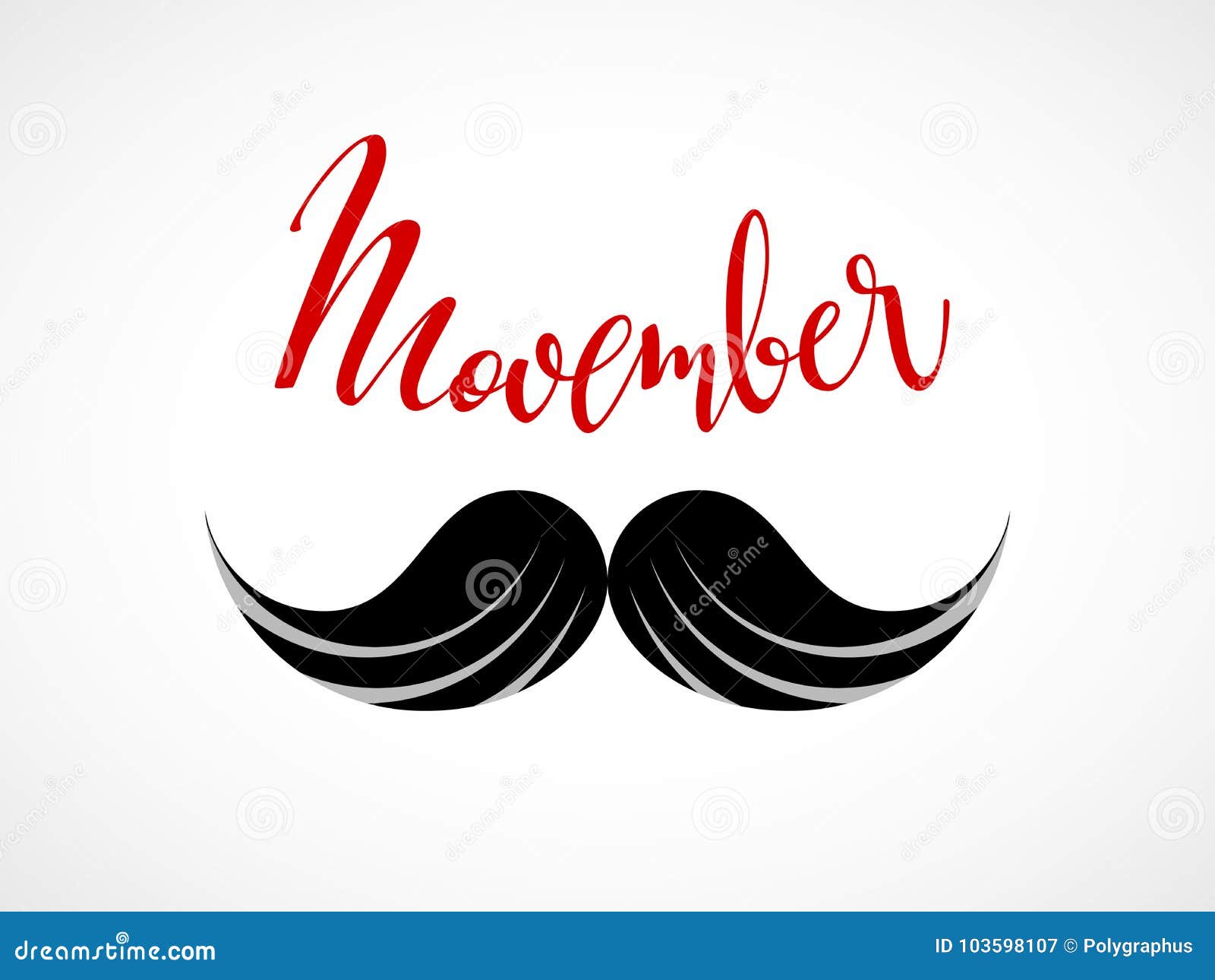 Movember Ícone Do Bigode Do Vetor Ilustração do Vetor - Ilustração de ...