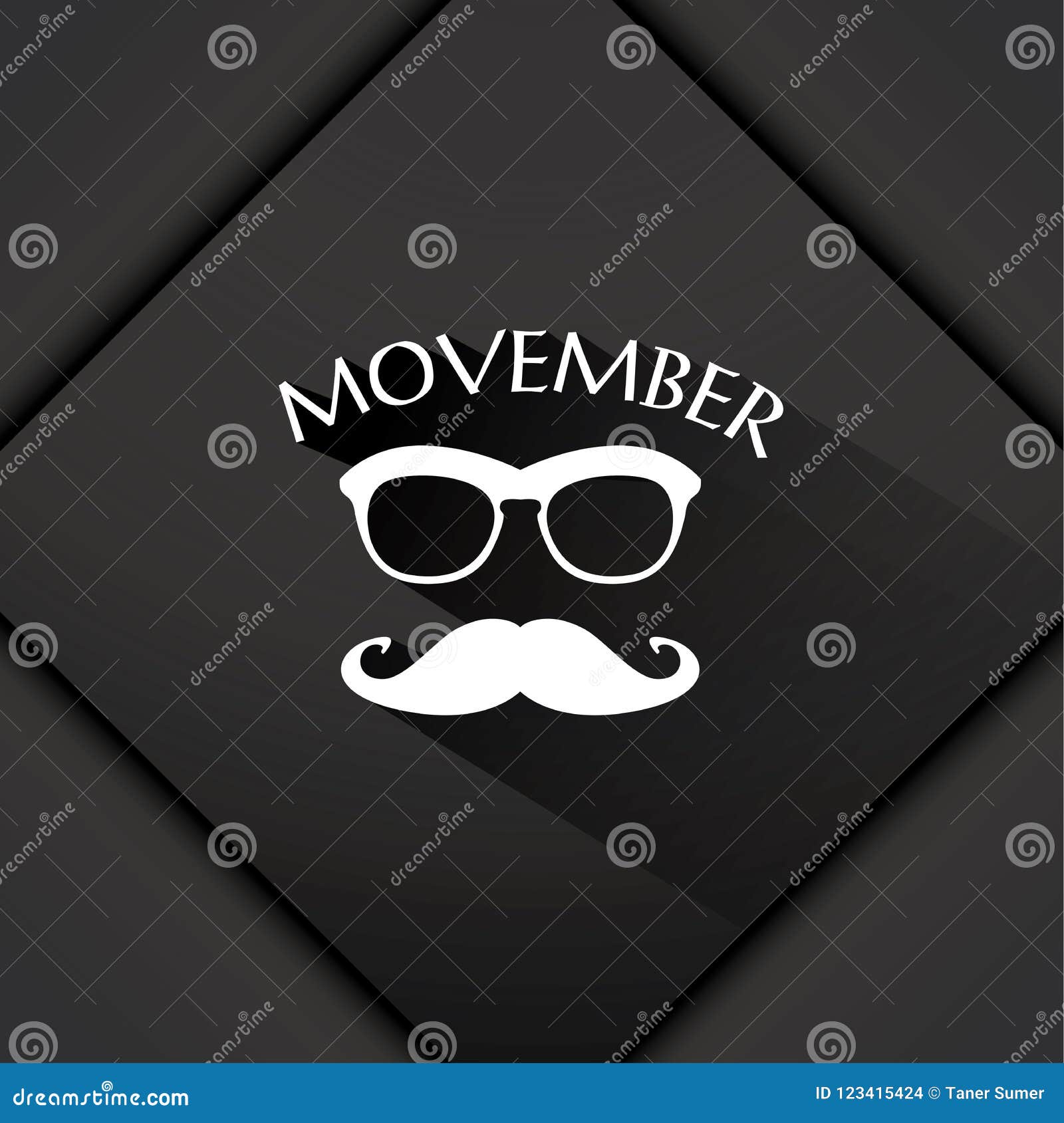 Movember Advertisement Vector with Text and Graphic, Vector Stock ...