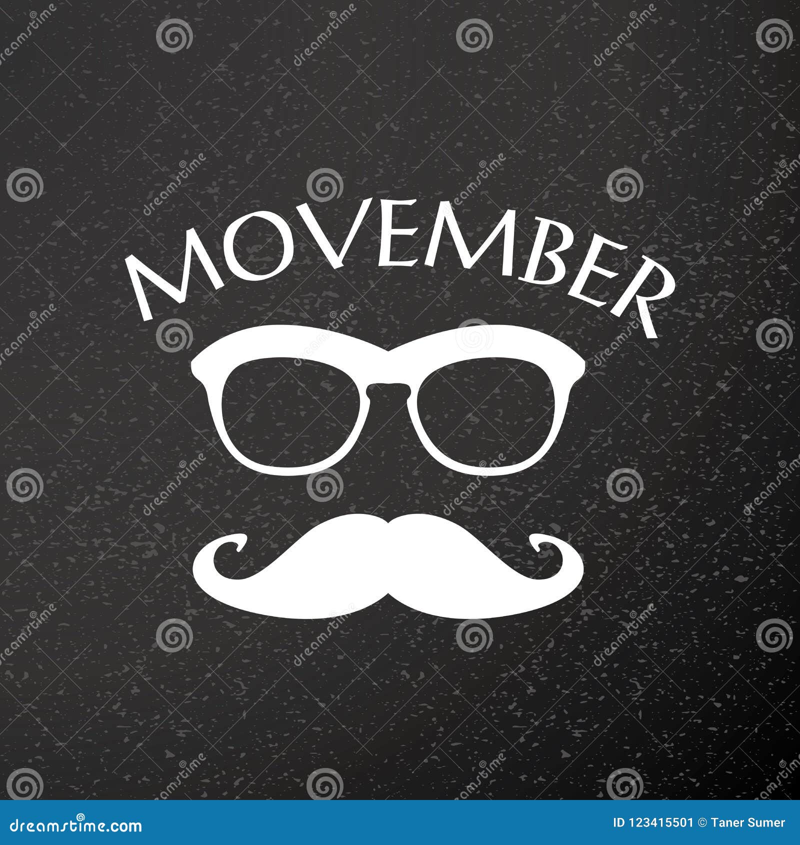 Movember Advertisement Vector with Text and Graphic, Vector Stock ...