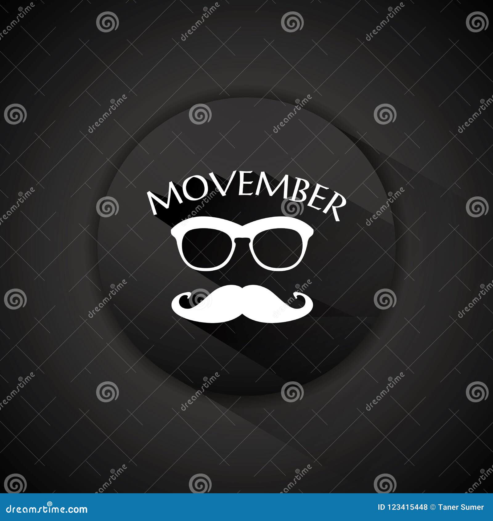 Movember Advertisement Vector with Text and Graphic, Vector Stock ...