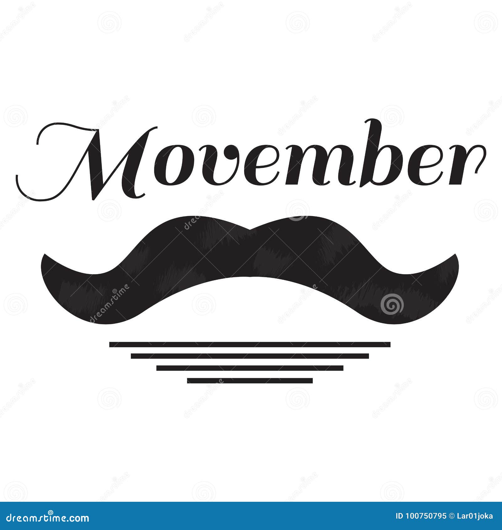 Movember graphic design stock vector. Illustration of simple - 100750795