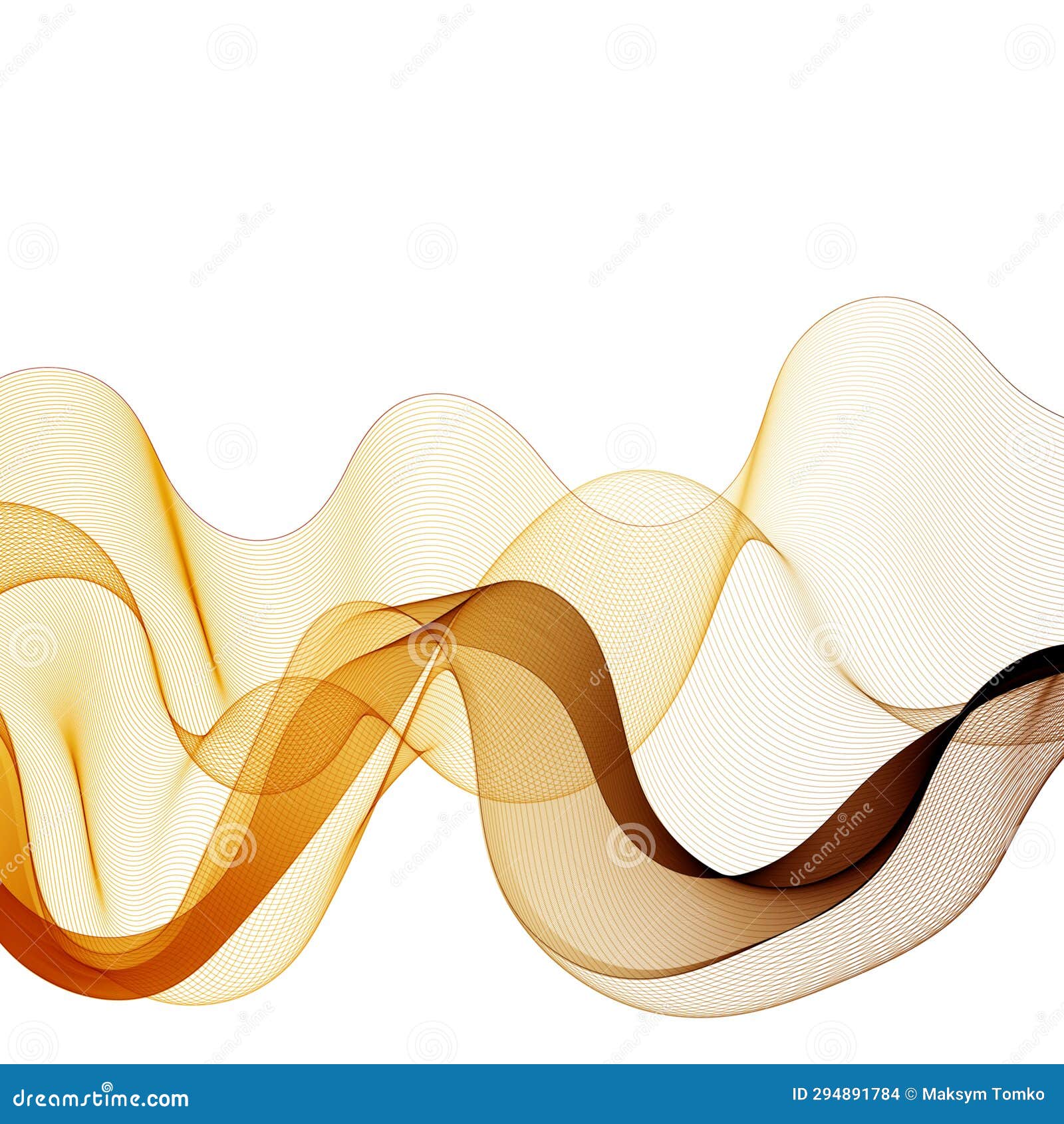 The Movement of Colored Wave Lines on a White Background. Eps 10 Stock ...