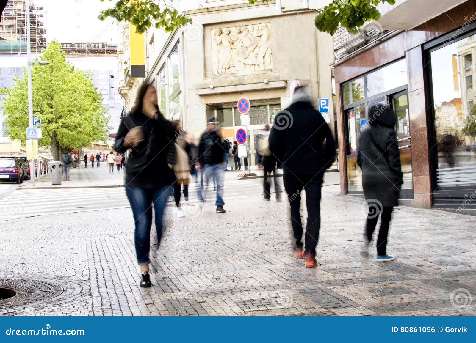 The Movement of Different People on the Streets Stock Photo - Image of ...