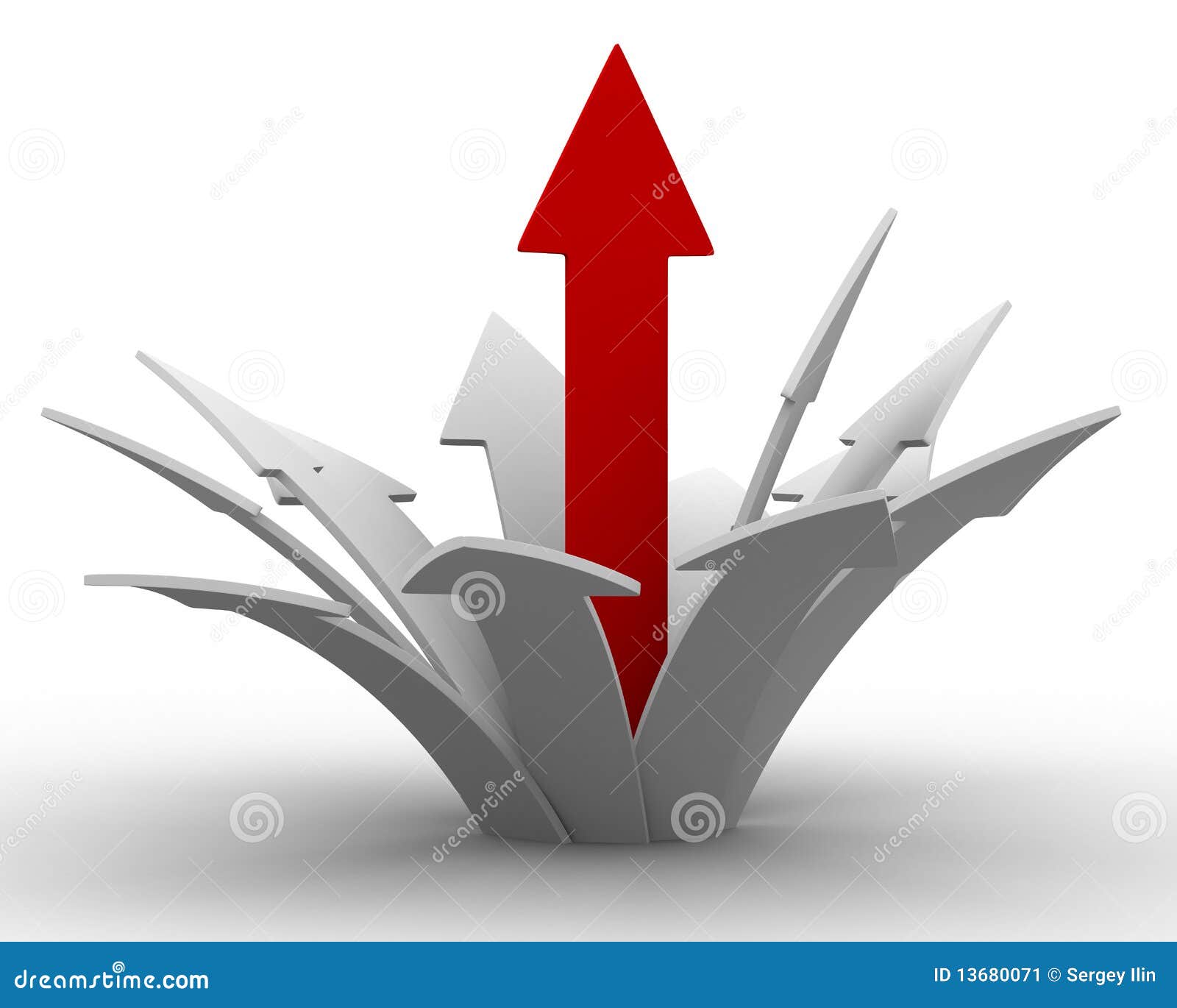 Movement Direction To Success Stock Illustration - Illustration of ...