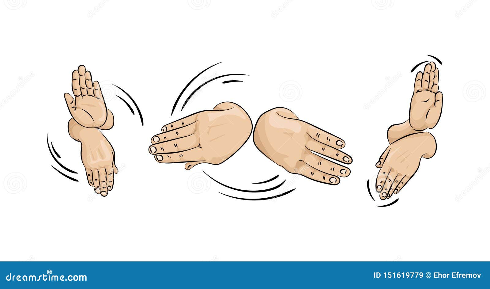 Hand Dance. Dance Eight Hands Stock Vector - Illustration of ...