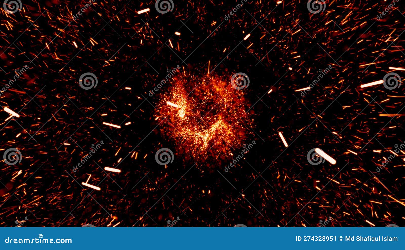 Movement of Fire Flames, Red Flare Energy and Flame Effect Background ...