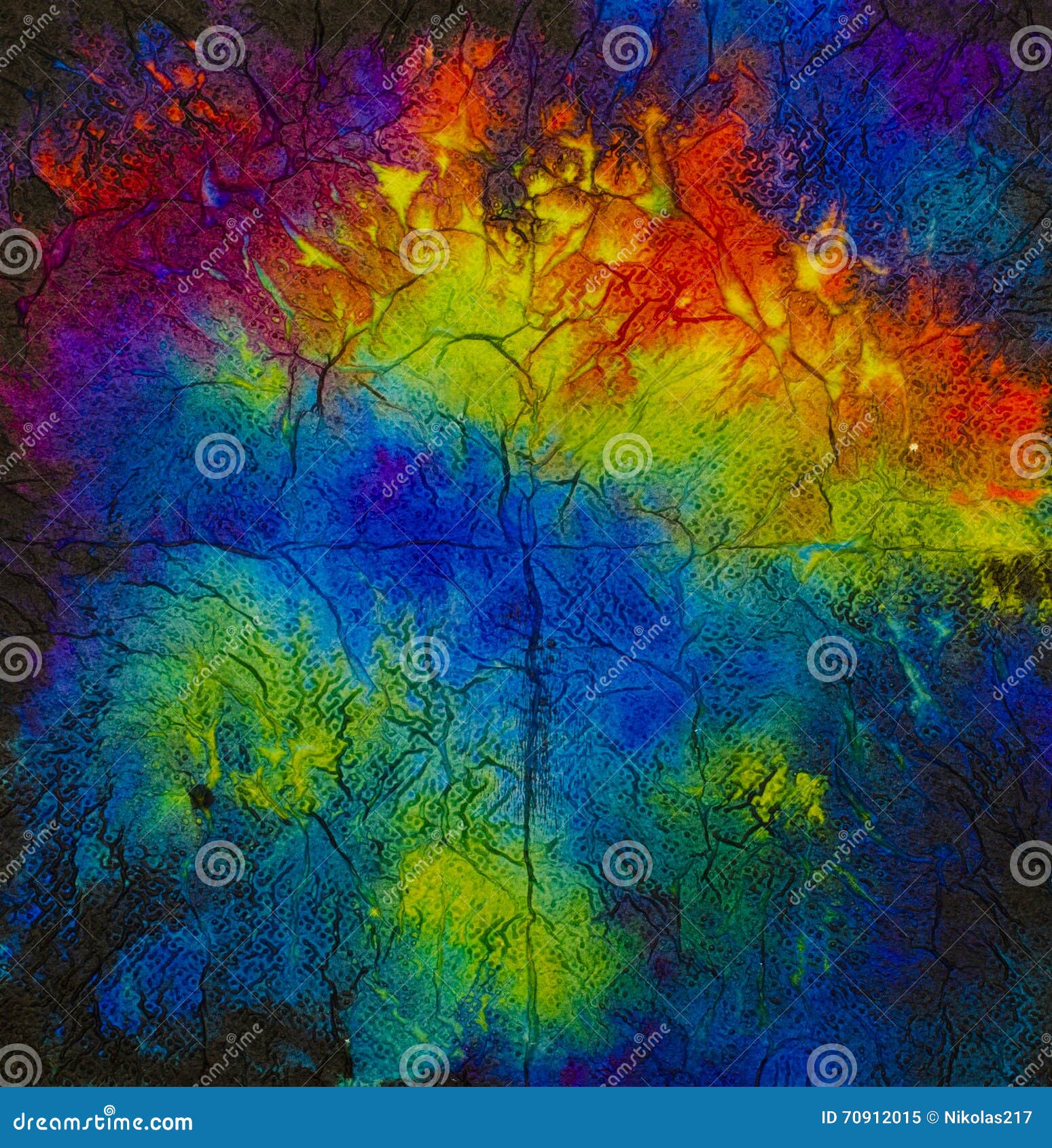 Movement and Fusion of Colors Stock Illustration - Illustration of ...