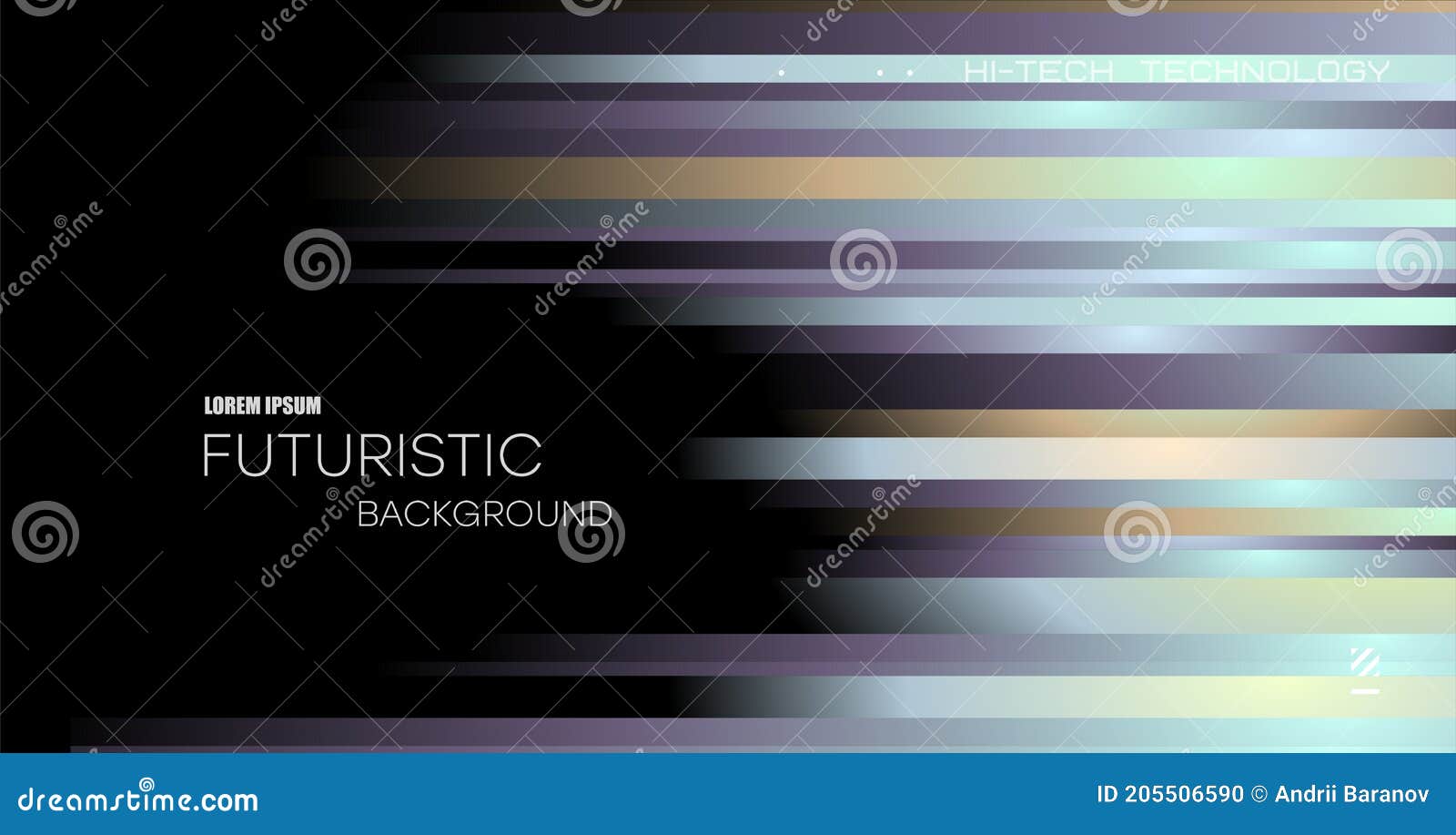 The Movement of Horizontal Lines. Soft, Elegant Design Stock Vector ...