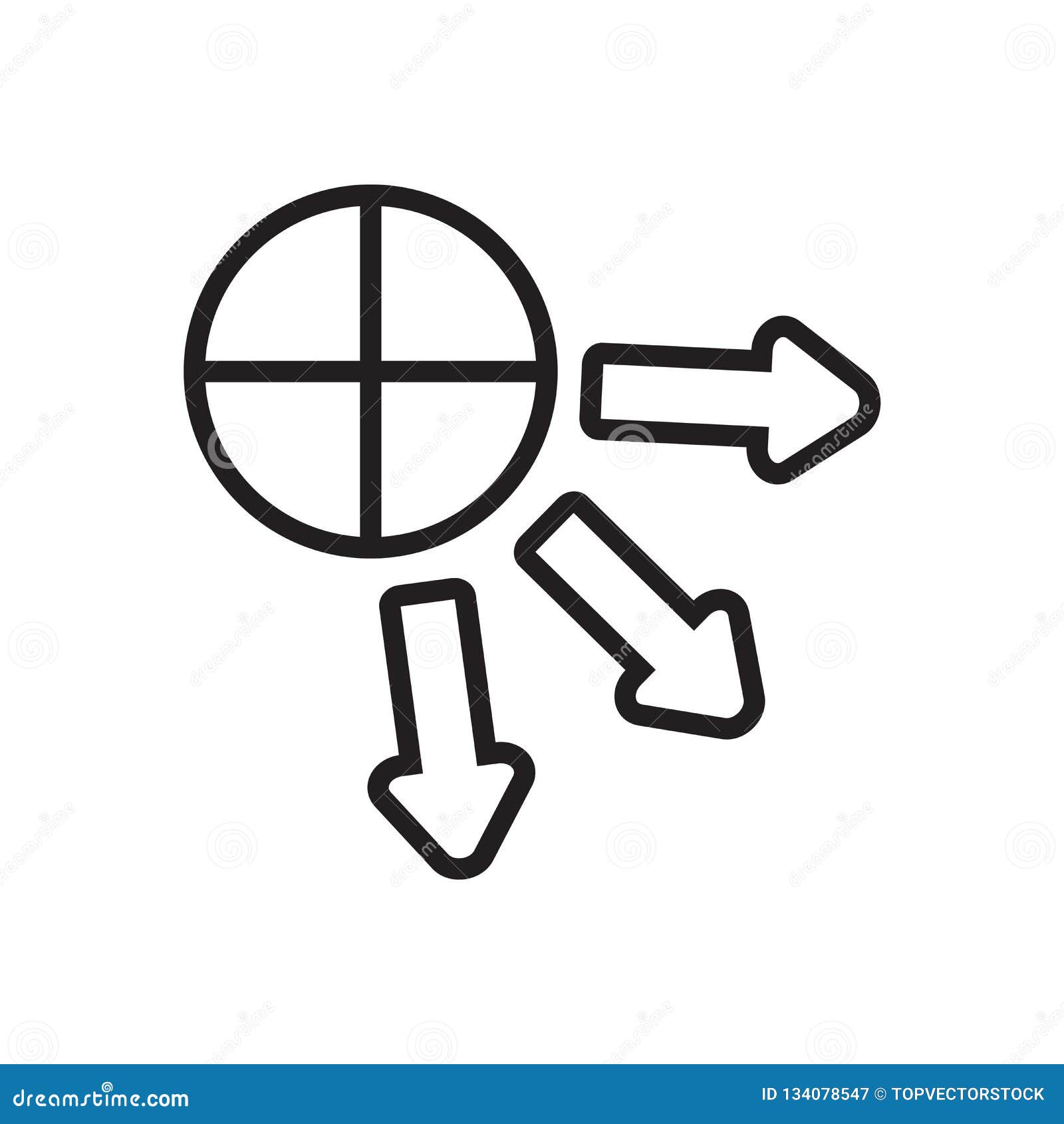 Movement Icon Vector Isolated on White Background, Movement Sign Stock ...