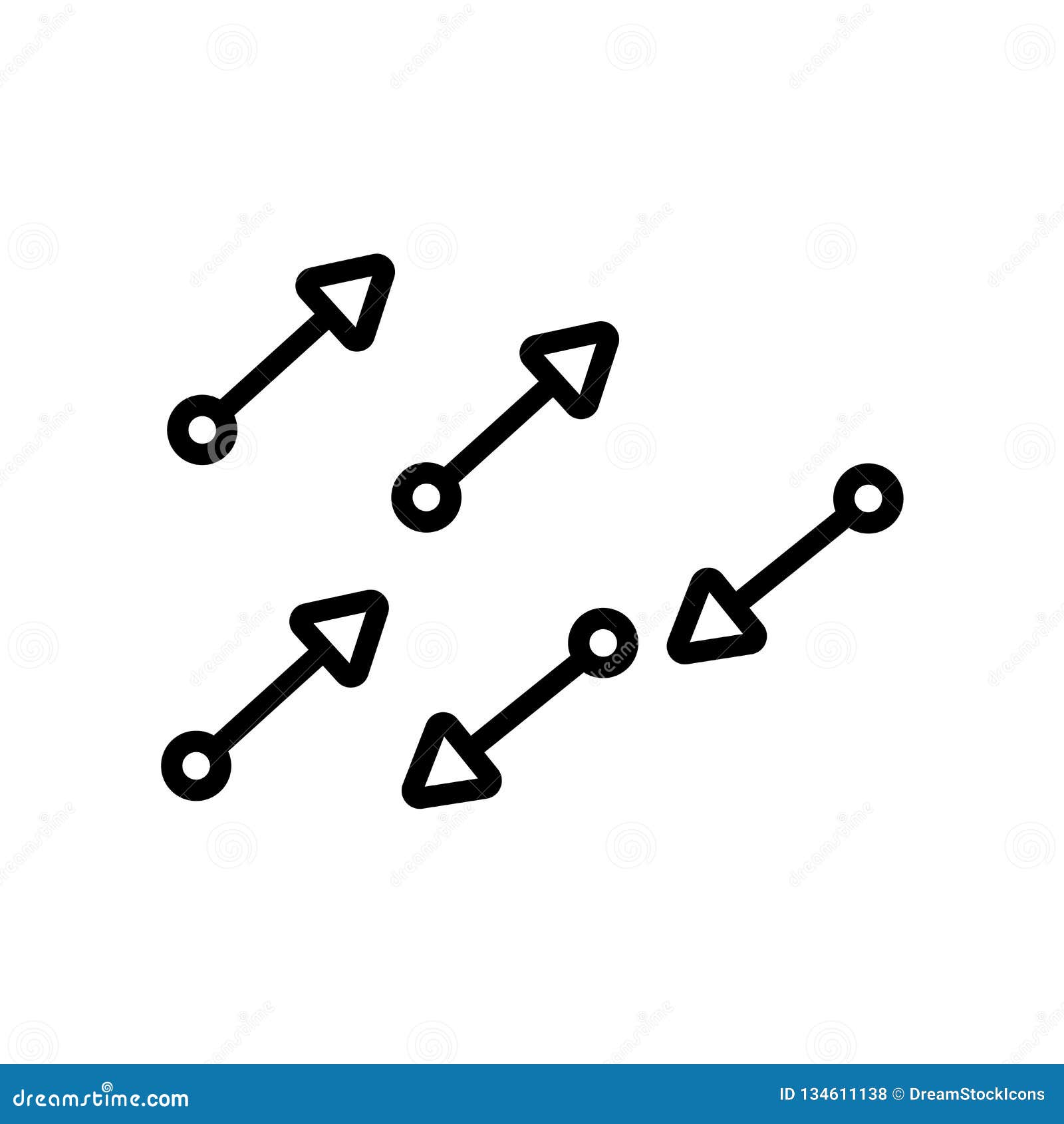 Movement Icon Vector Isolated on White Background, Movement Sign Stock ...