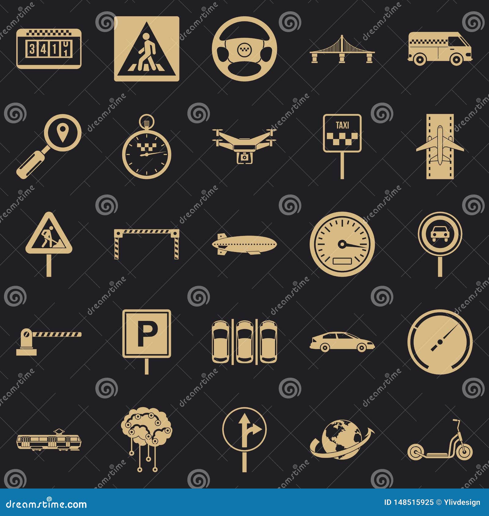 Movement Icons Set, Simple Style Stock Vector - Illustration of ...