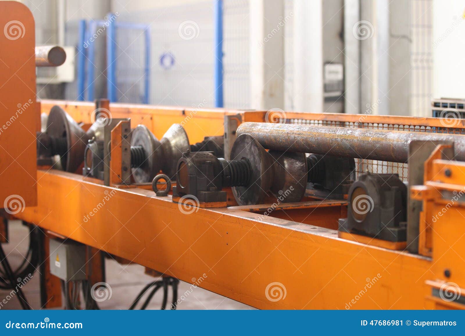 Movement of a Long Metal Rod Stock Image - Image of prospect, number ...