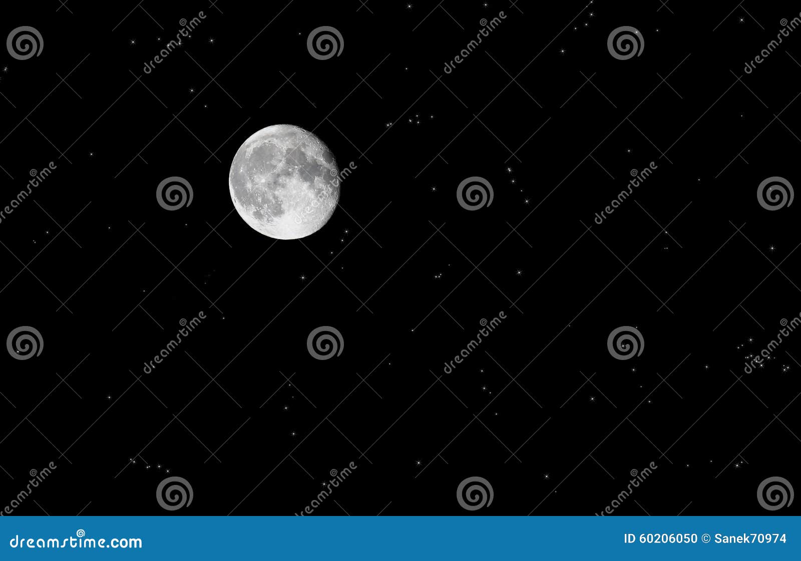 The movement of the moon stock illustration. Illustration of trajectory ...