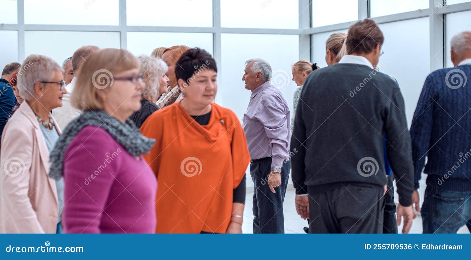 Movement of Older People Indoors Stock Photo - Image of attention ...