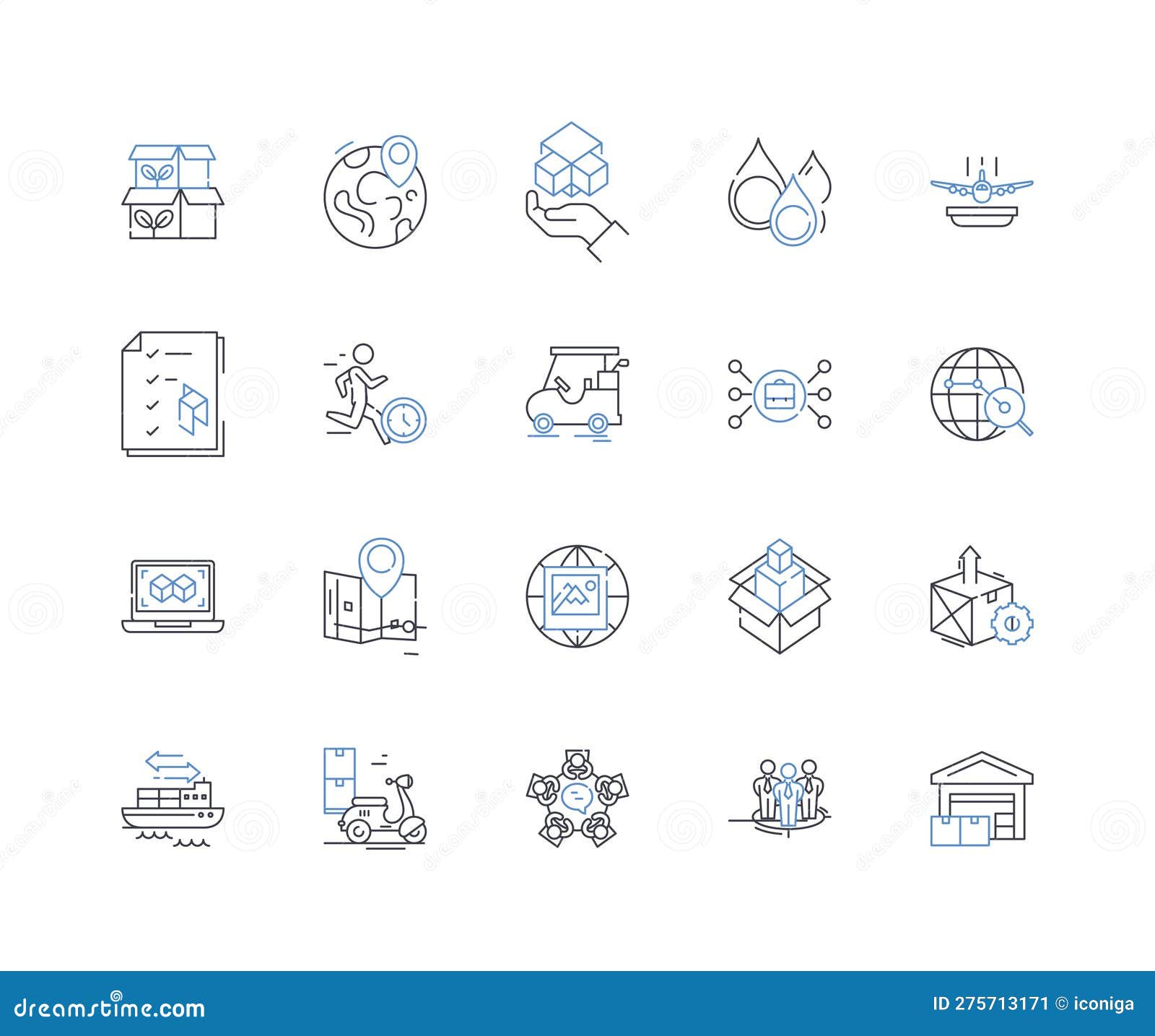 Movement Optimization Line Icons Collection. Agility, Flexibility ...