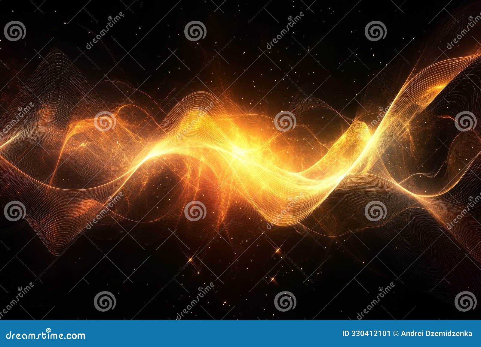 The Movement of Sound Waves and Energy Waves through Space is Sparkling ...