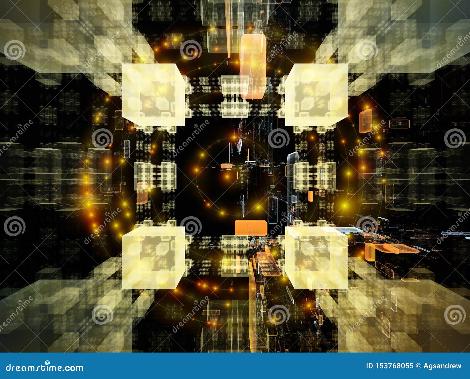 Movement through Space stock illustration. Illustration of arrangement ...