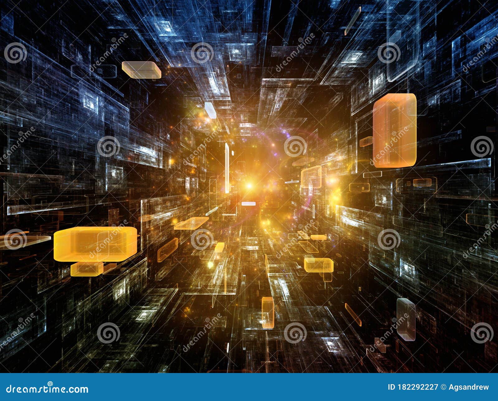 Movement through Space stock illustration. Illustration of backdrop ...