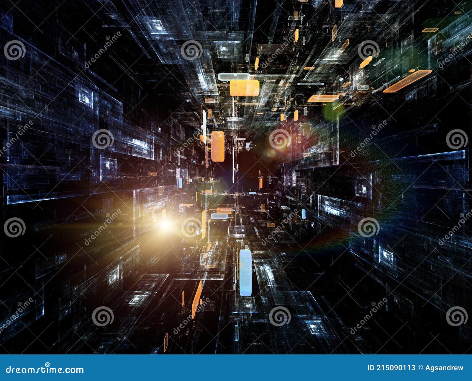 Movement through Space stock illustration. Illustration of backdrop ...