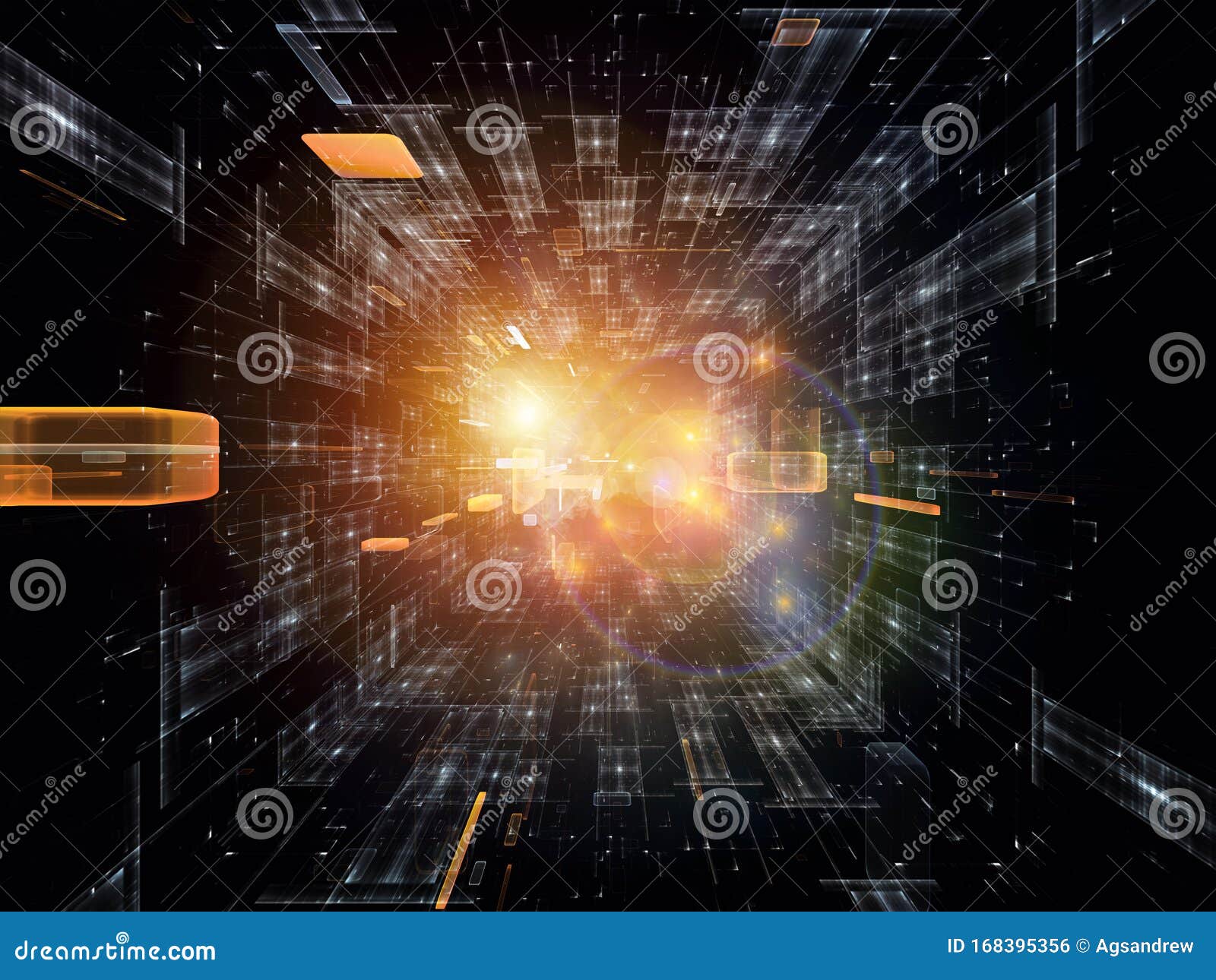 Movement through Space stock illustration. Illustration of valley ...