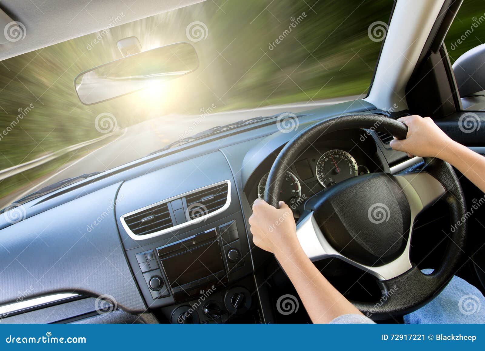 Movement speed inside car stock image. Image of drive - 72917221